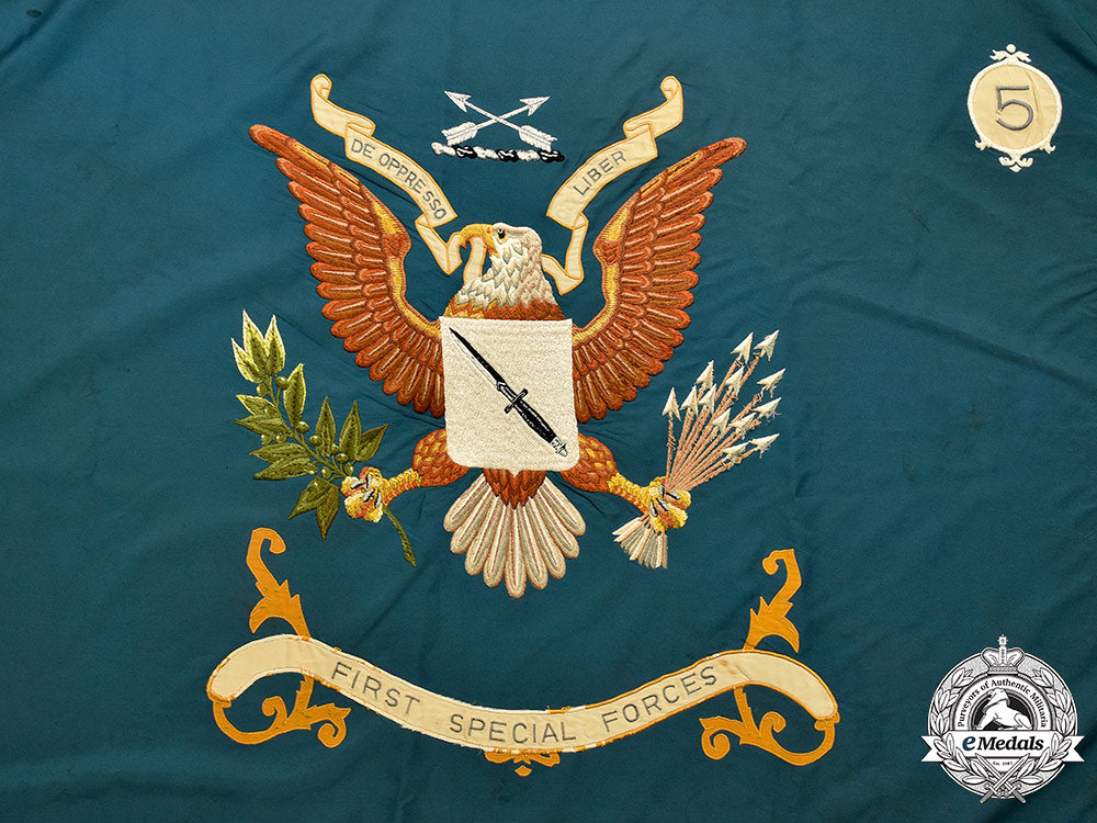 United States. A 5Th Special Forces Group Flag Sent To Vietnam And Lat ...
