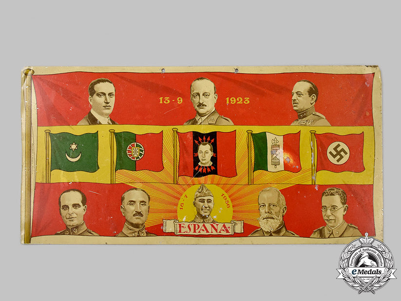 Spain, Spanish State. A Rare Falange Movement Patriotic Sign, By Galla ...