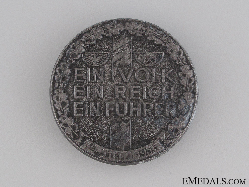 1933 Rzm Ein Volk- Ein Reich- Ein Fuhrer Badge – eMedals