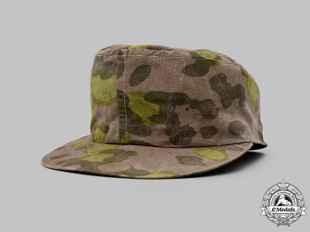 Germany, Ss. A Waffen-Ss Plane Tree Pattern Reversible Field Cap – eMedals