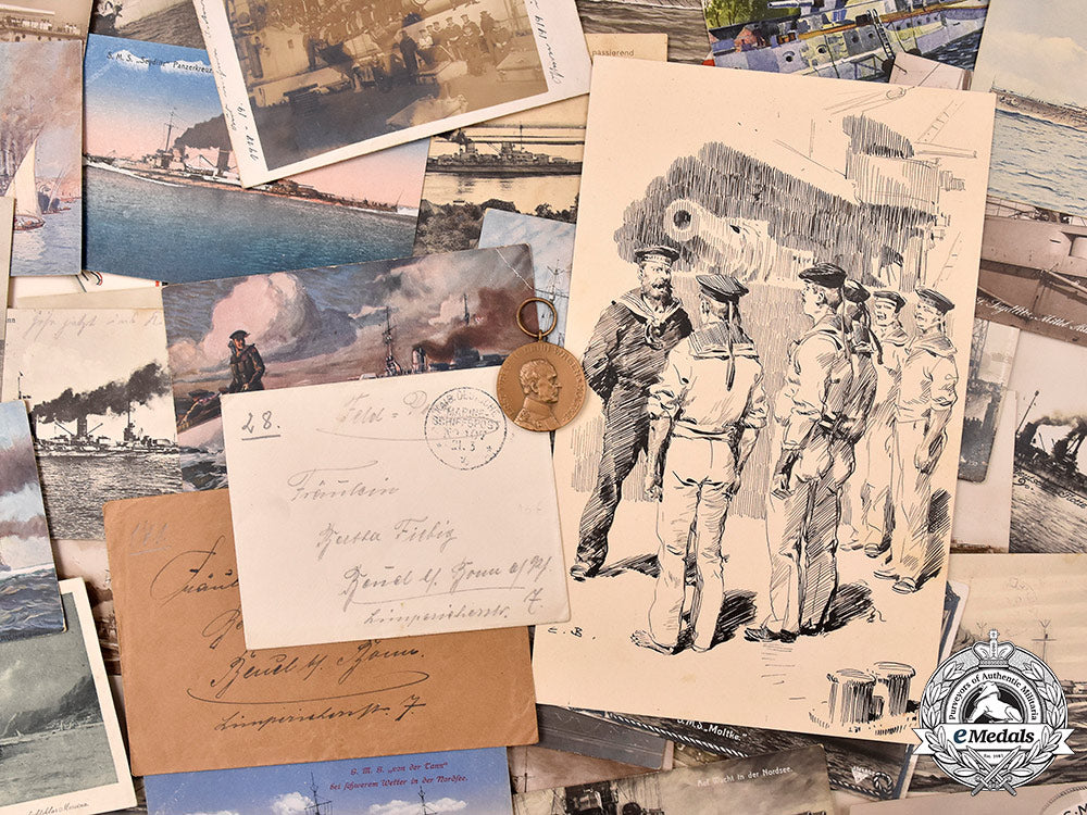 Germany, Imperial. A Collection Of Wartime Naval Postcards – eMedals