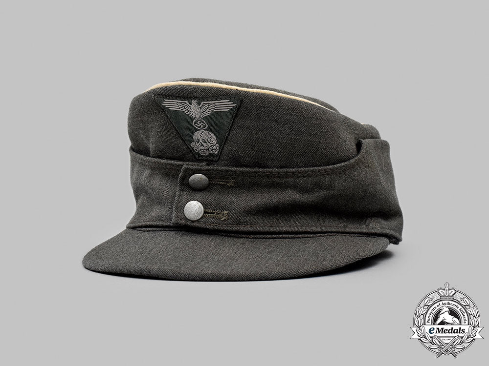 Germany, Ss. A Waffen-Ss Officer’s M43 Field Cap, C. 1944 – eMedals