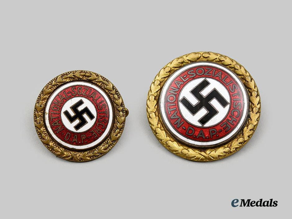 Europe-Germany-Nsdap Awards & Insignia-Golden Party Badges – eMedals