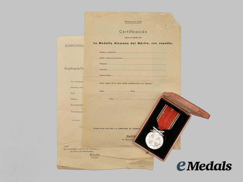 Germany, Third Reich. A Rare Order of the German Eagle, Silver Merit M ...