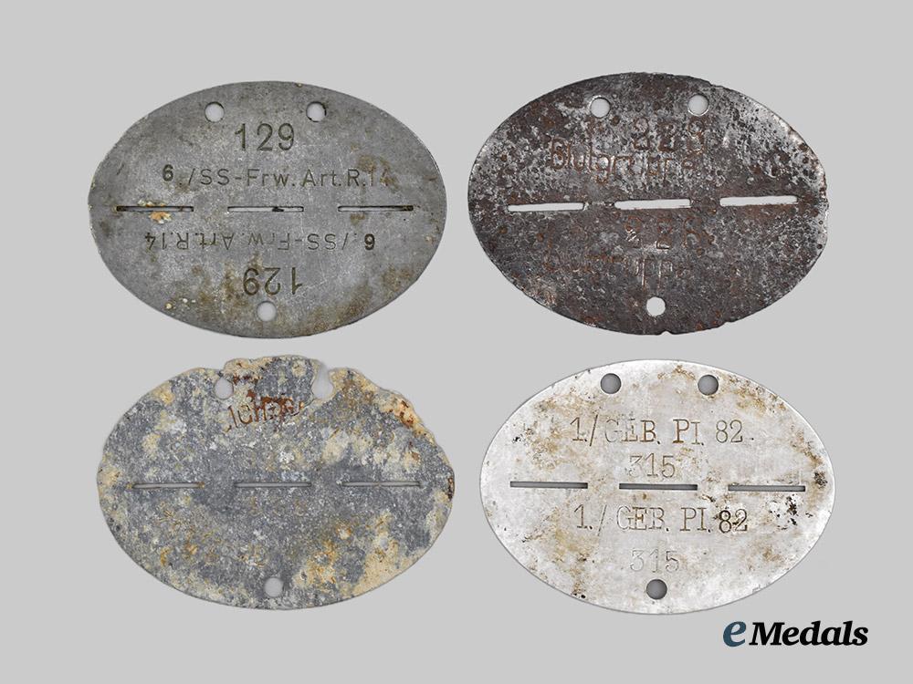 Germany, Wehrmacht. A Mixed Lot of Heer and Waffen-SS Identification T ...