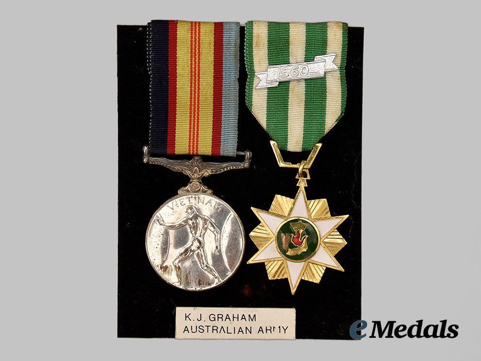 New Zealand. Two Vietnam Medals to K.J. Graham, Australian Army – eMedals