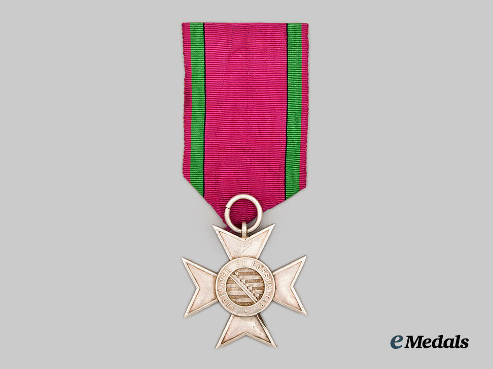 Saxony-Ernestine, Duchy. A House Order Merit Cross without Swords, Typ ...