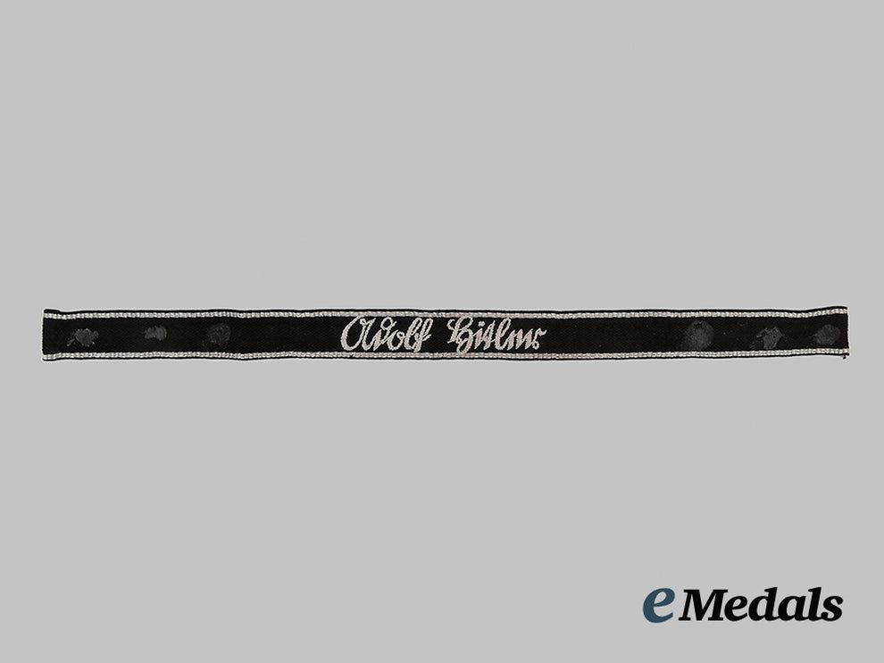 Germany, SS. A 1st SS Panzer Division LSSAH Officer’s Cuff Title – eMedals