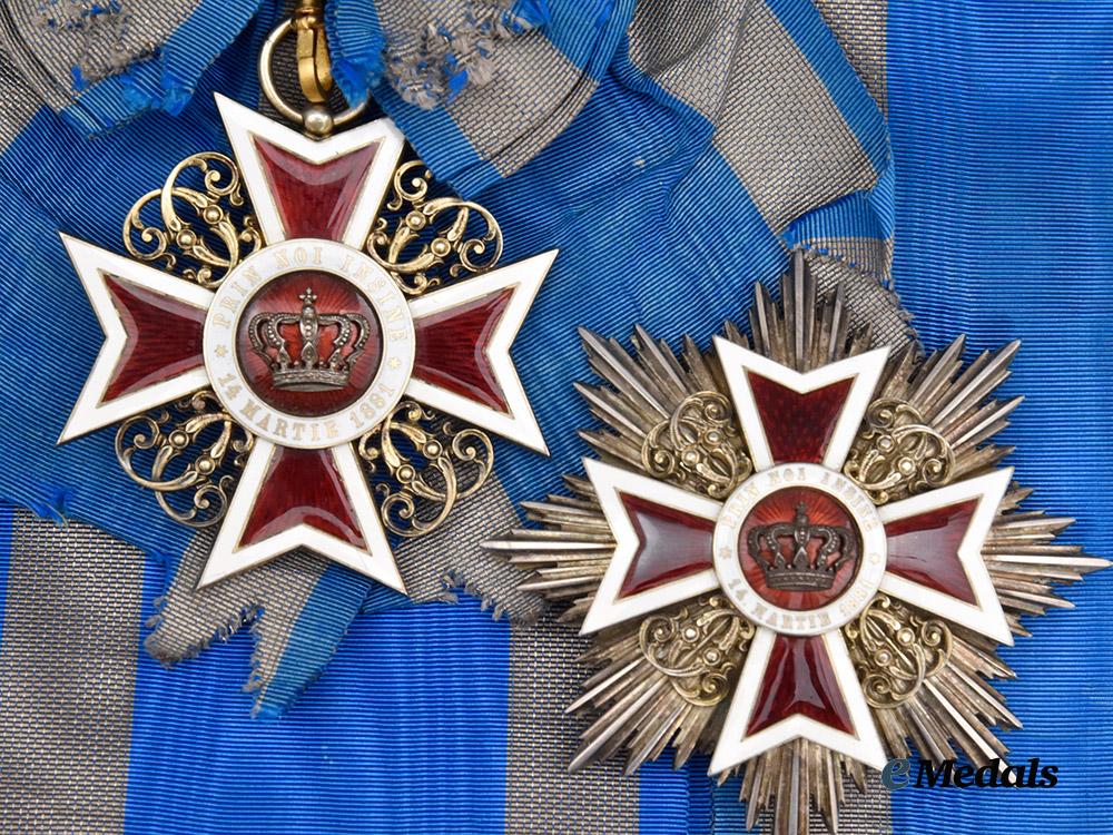 Romania, Kingdom. An Early Order of the Crown of Romania, Grand Cross ...