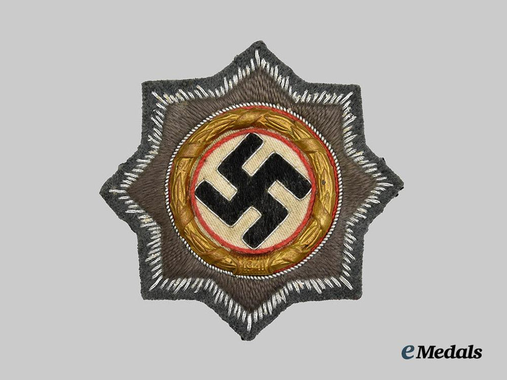 Germany, Wehrmacht. A Rare German Cross in Gold, Cloth Version for Ass ...