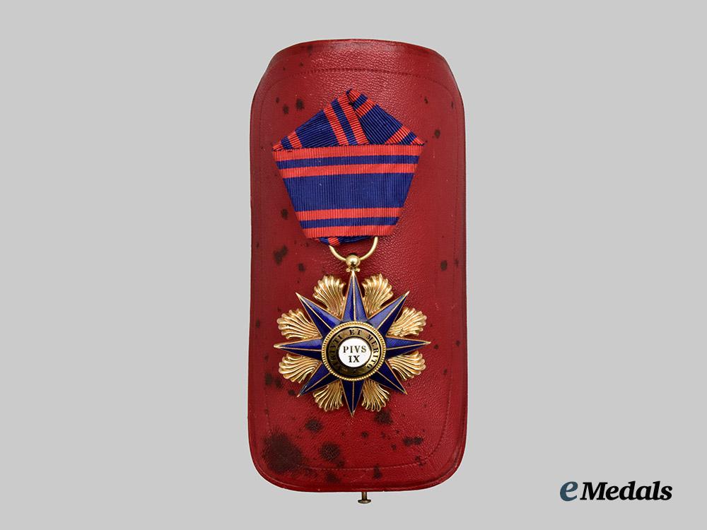 Vatican, Papal State. A Cased Order of Pope Pius IX, III. Class Knight ...