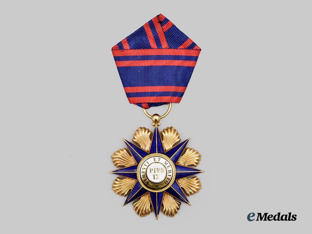Vatican, Papal State. A Cased Order of Pope Pius IX, III. Class Knight ...