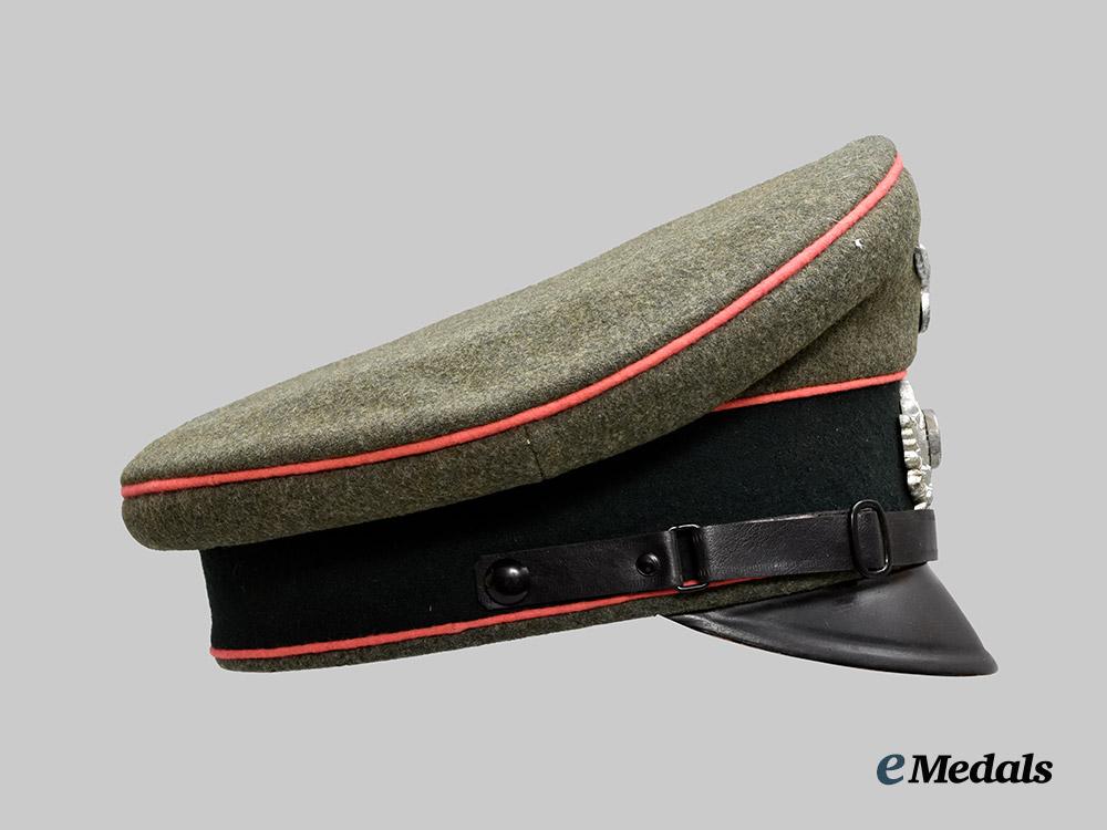 Germany, Heer. An Armoured Enlisted/NCO Ranks Visor Cap, Unit-Attribut ...