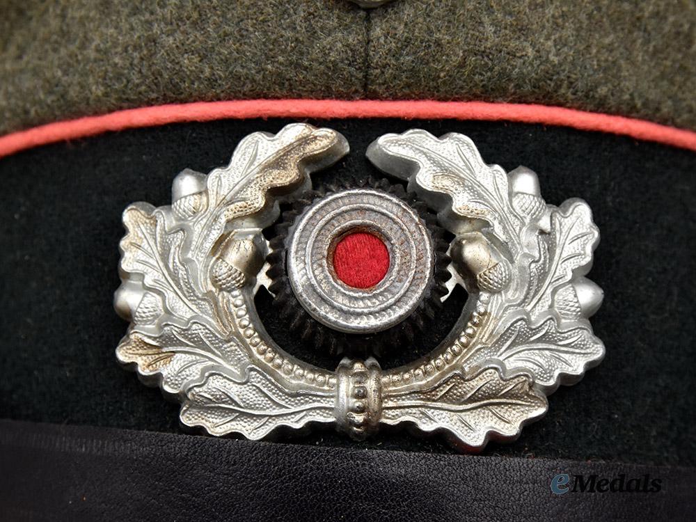 Germany, Heer. An Armoured Enlisted/NCO Ranks Visor Cap, Unit-Attribut ...