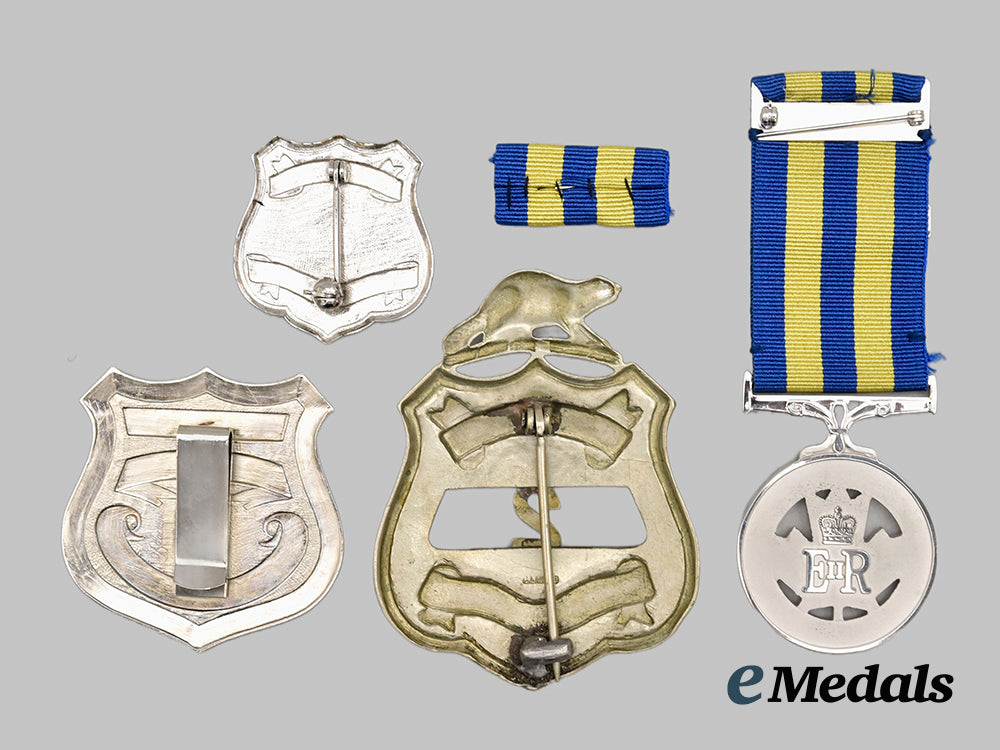 Canada, Commonwealth. A Lot of Police Exemplary Service Awards Awarded ...