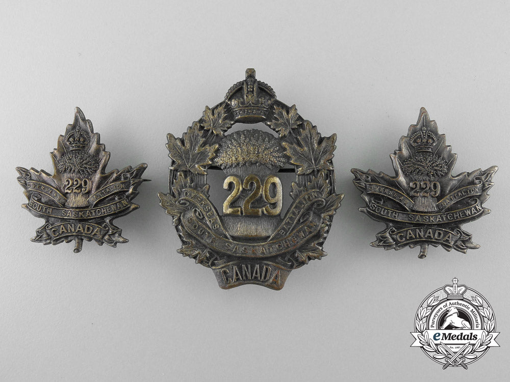 A First War 229Th Infantry Battalion Insignia Set Cef – eMedals