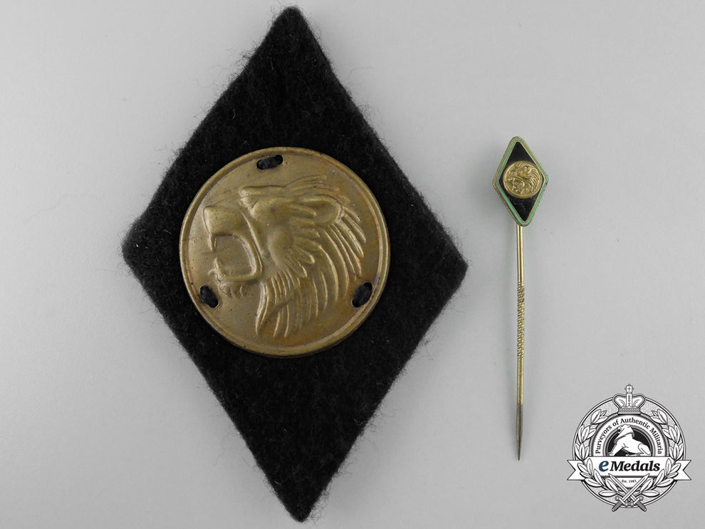 Germany, Weimar Republic. A Bund Freikorps Epp Sleeve Badge And Stickp ...