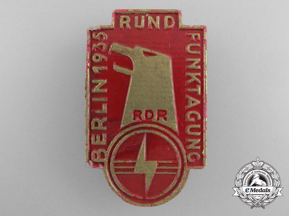 A 1935 Berlin Rdr Radio Listener Badge – eMedals