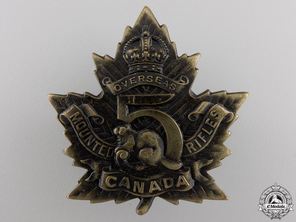 A First War 5Th Mounted Rifle Battalion Cap Badge – eMedals
