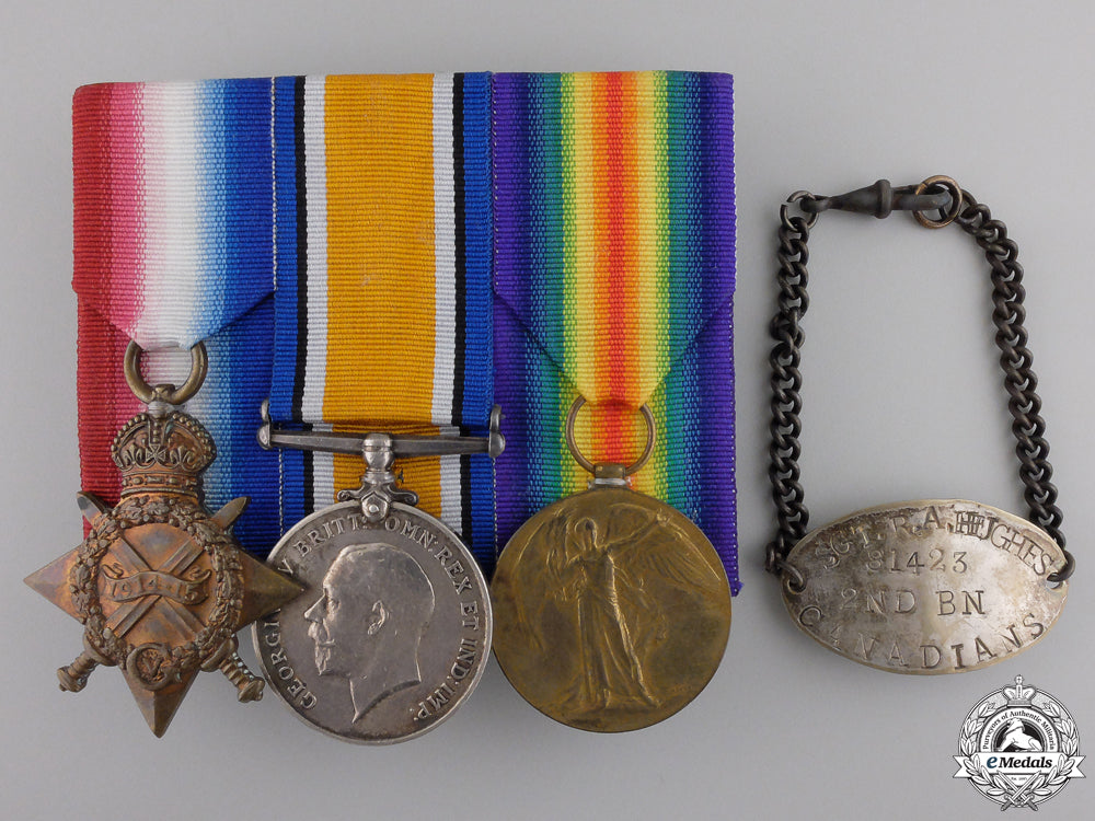A First War Medal Trio To Former Nwmp; 2Nd Canadian Infantry – eMedals