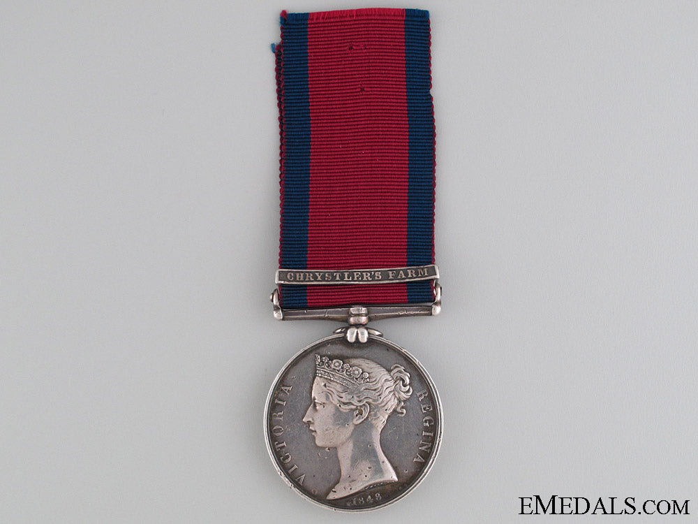 A Rare Mgs To The 49Th Foot At Chrystler's Farm – eMedals