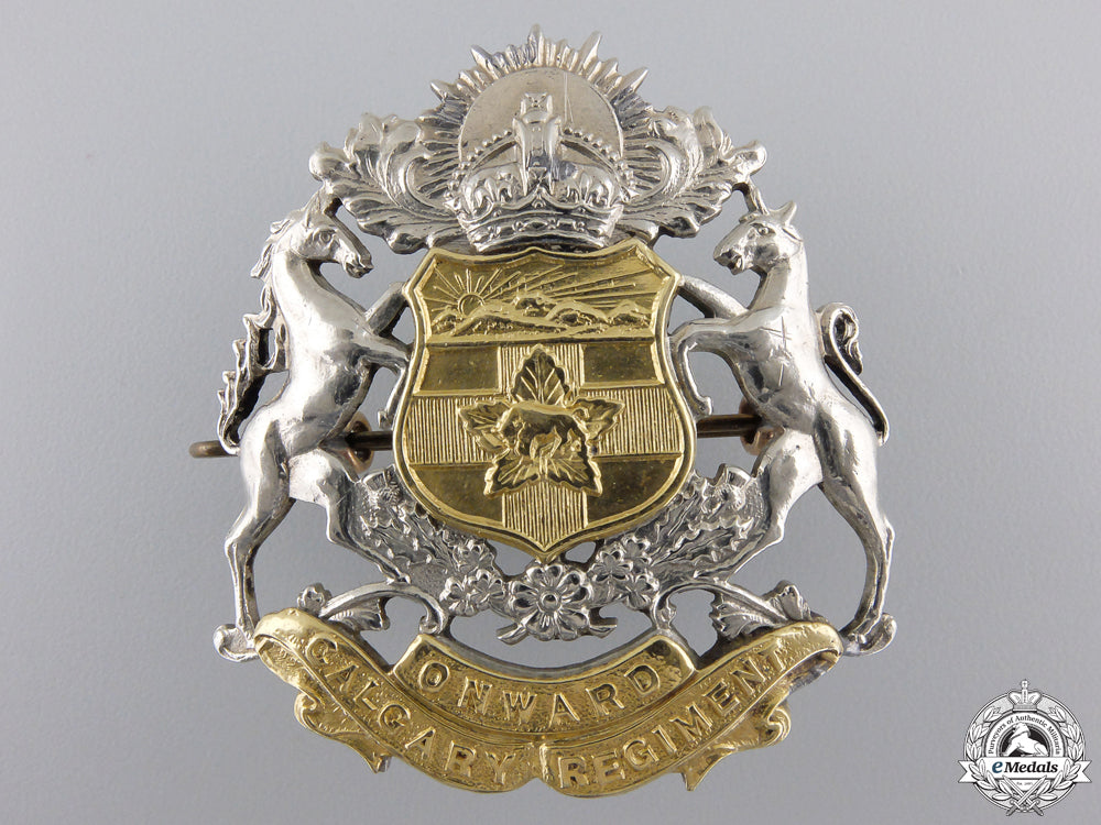 A Second War Calgary Regiment (Tank) Cap Badge – eMedals