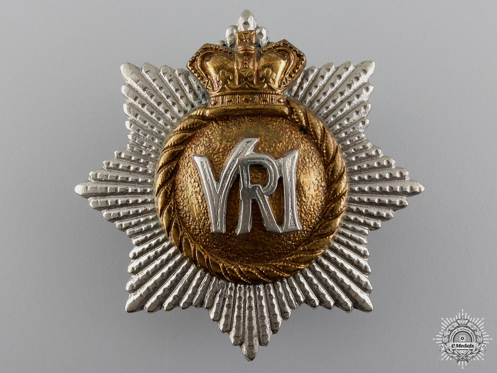 A Victorian Royal Canadian Regiment Officer's Cap Badge Consignment 14 ...