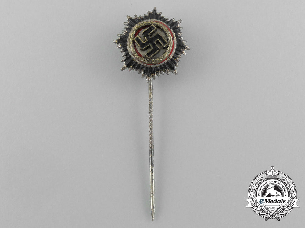 A Mint German Cross In Silver By Deschler; With Signed Fact Sheet Of R ...