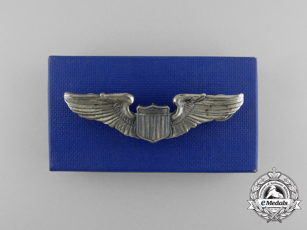 A Mint Second War American Army Air Force Pilot Badge – eMedals