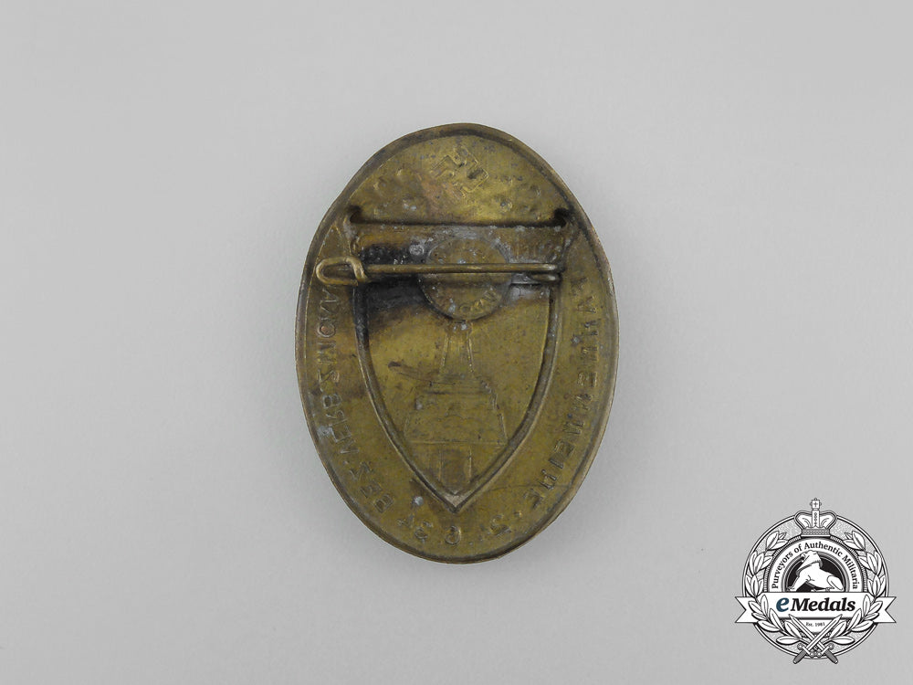 A 1934 Kyffhäuser League Zwickau Raising Of The Flag Ceremony Badge ...