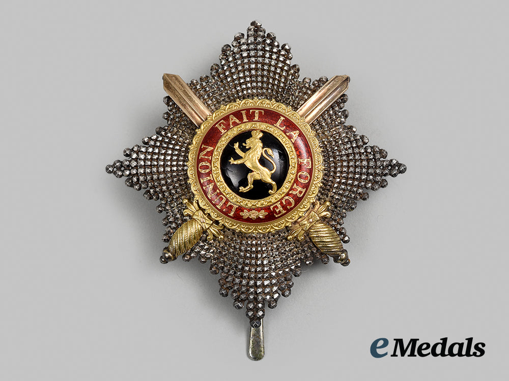 Belgium, Kingdom. An Order Of Leopold, Grand Cross Star With Swords, I ...