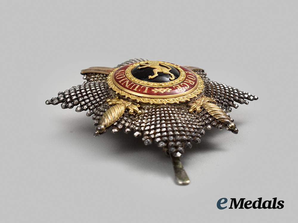 Belgium, Kingdom. An Order Of Leopold, Grand Cross Star With Swords, I ...