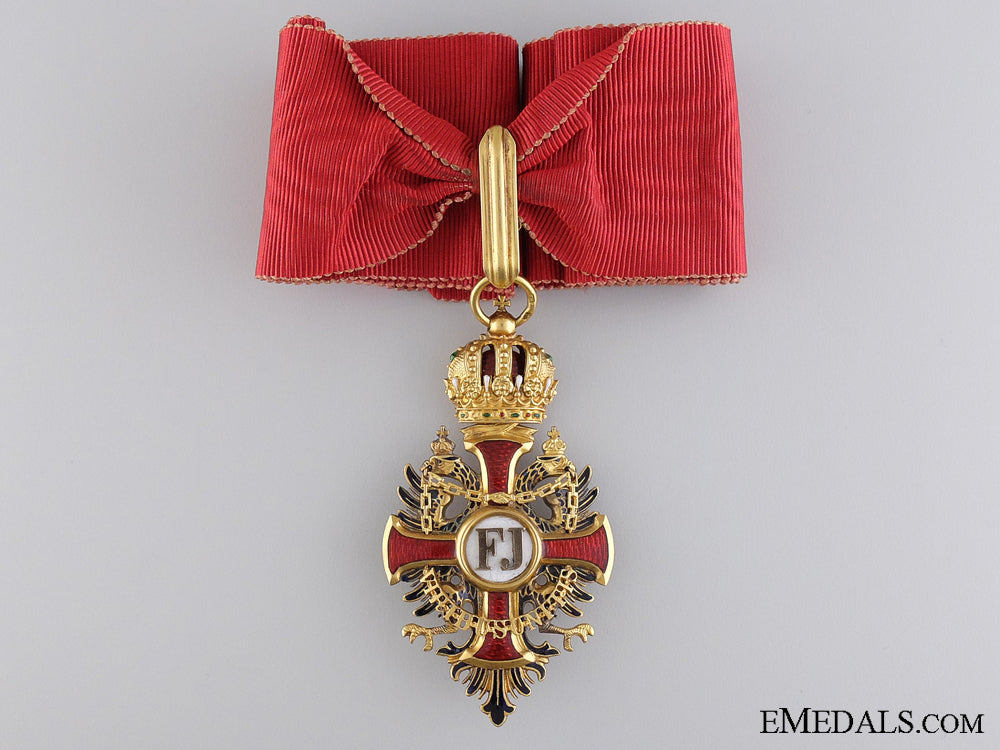 An Order Of Franz Joseph In Gold; Commander's Neck Cross – eMedals