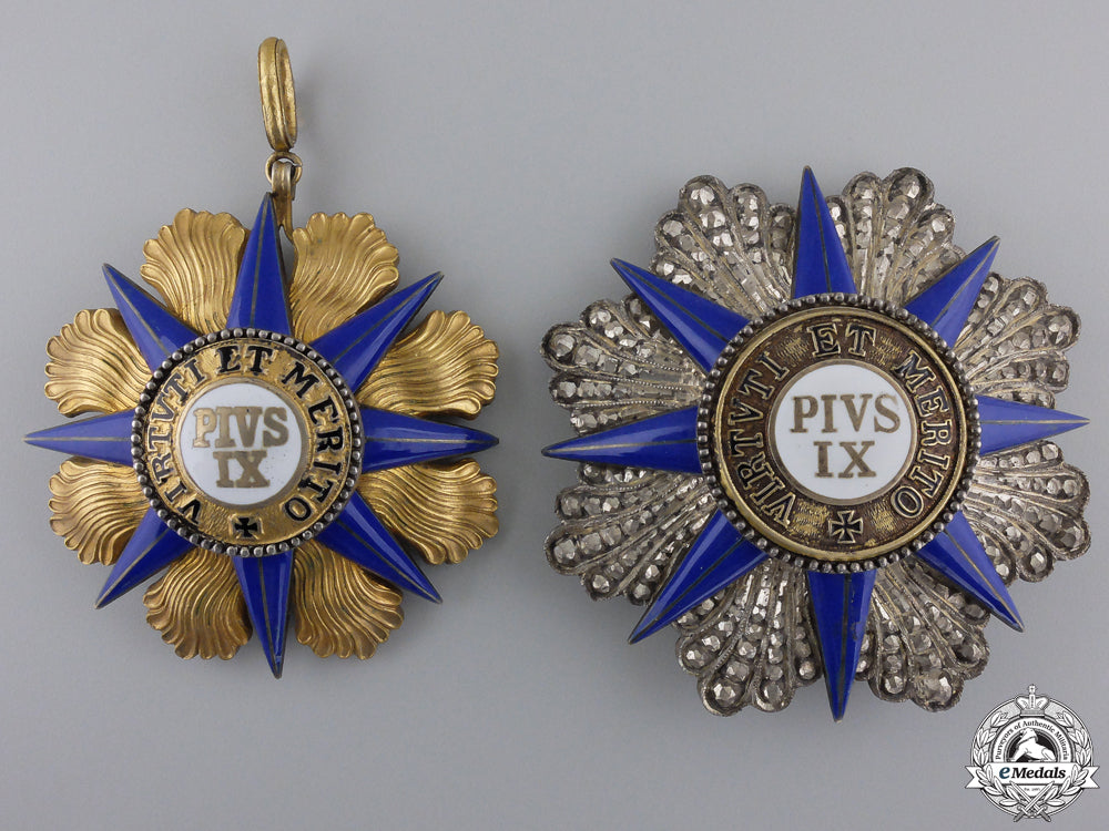 An Order Of Order Of Pius Ix; Knight Grand Cross Set – eMedals