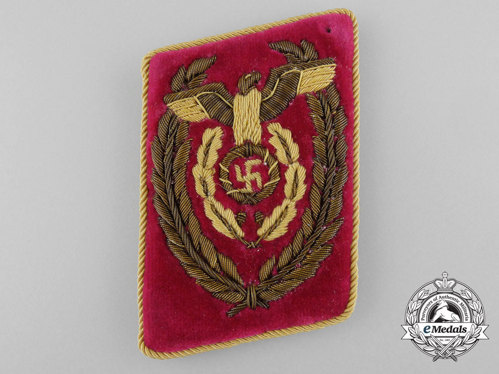 A Rare Bullion Nsdap Active Reichsleiter Collar Tab – eMedals
