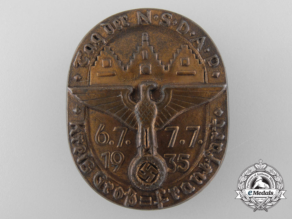 A 1935 Nsdap Day Gathering At Frankfurt Tinnie – eMedals
