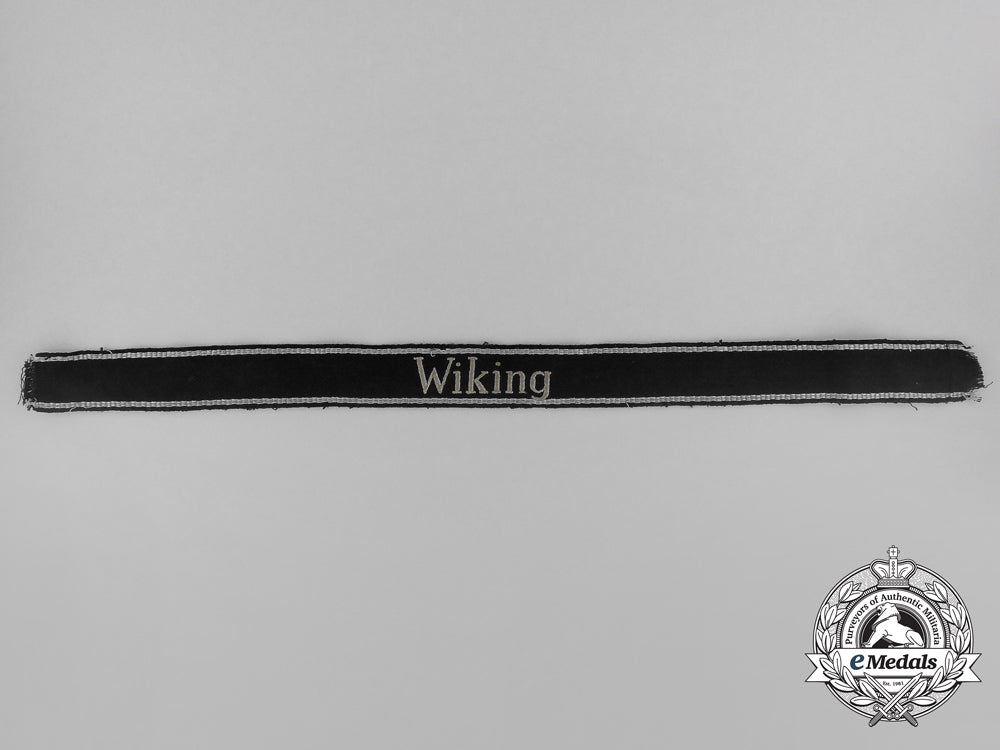A 5Th Waffen-Ss Panzer Division “Wiking” Em Nco’s Cuff Title; Uniform ...