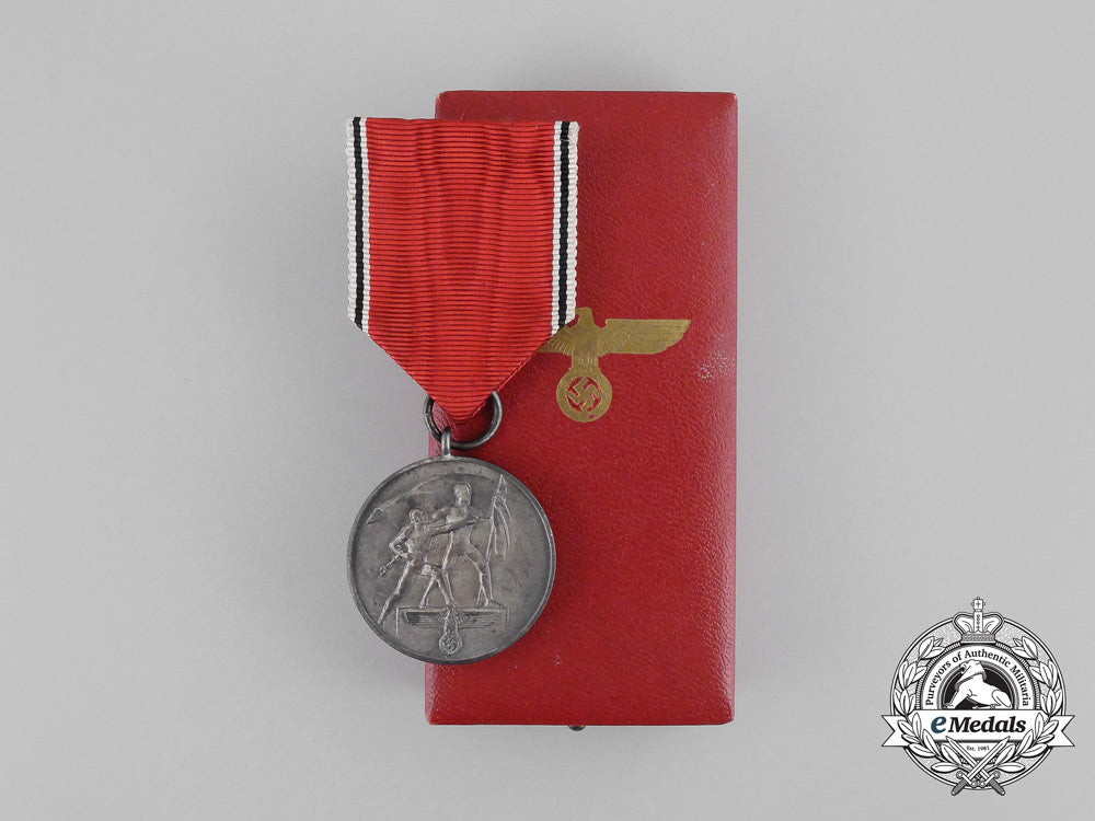 A Cased Austrian Anschluss Commemorative Medal By The Official Vienna ...