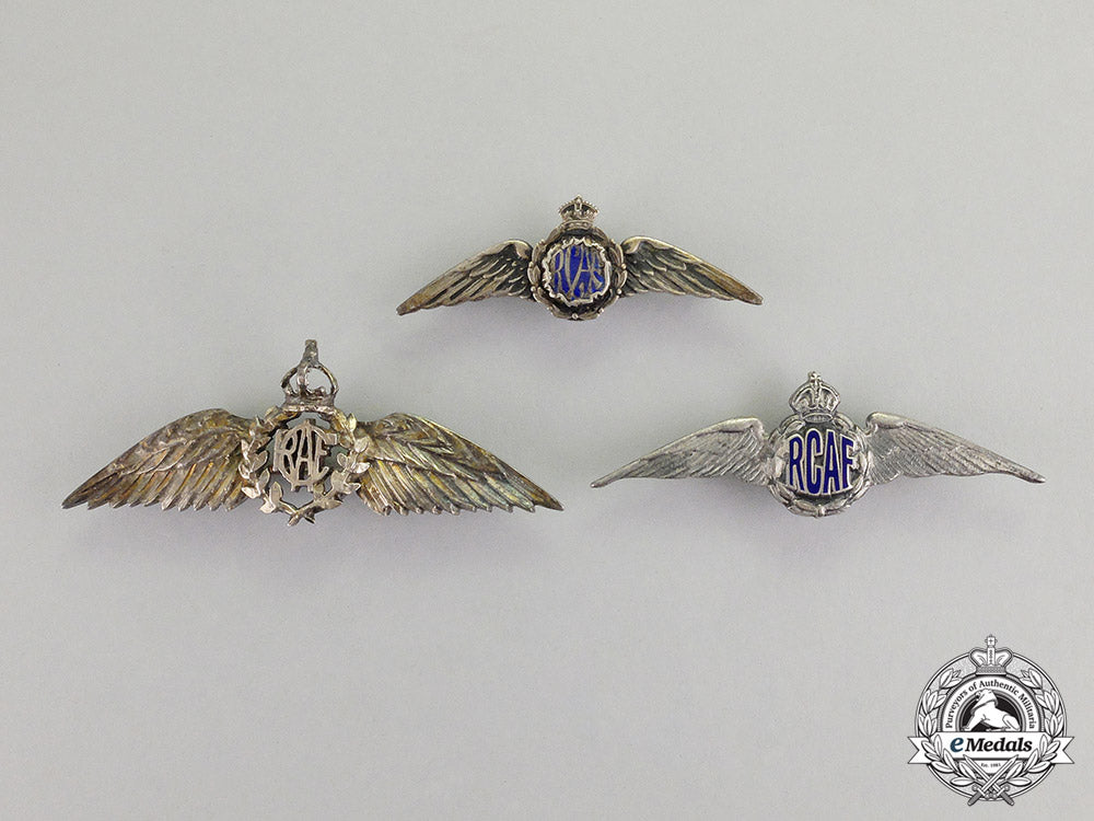 Canada. Three Royal Canadian Air Force (Rcaf) Sweetheart Badges – eMedals