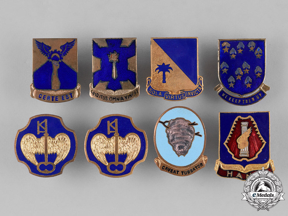 United States. Forty-Nine Air Base And Quartermaster Military Insignia ...