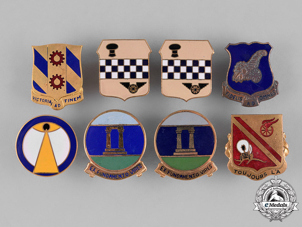 United States. Forty-Nine Air Base And Quartermaster Military Insignia ...