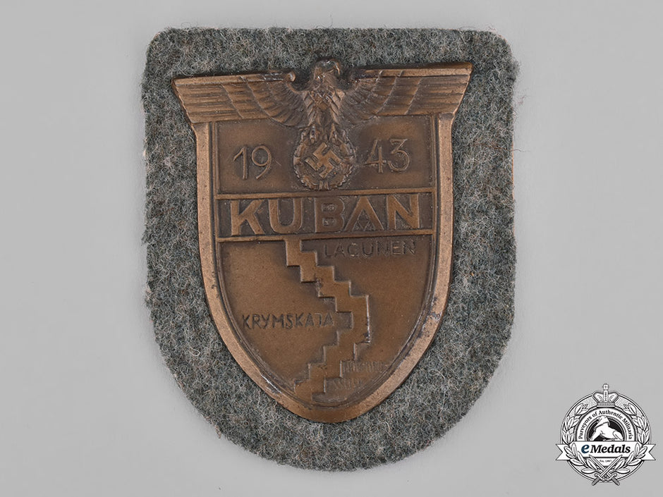 Europe-Germany-Third Reich Army Badges-Campaign Shields-Kuban Shield ...