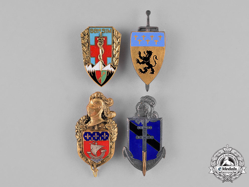 France, Republic. Sixteen French Military Insignia Badges – eMedals