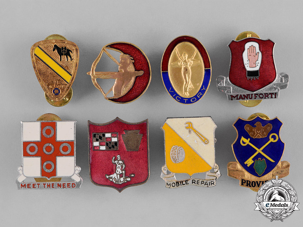 United States. Forty-Nine Regimental Insignia Badges – eMedals