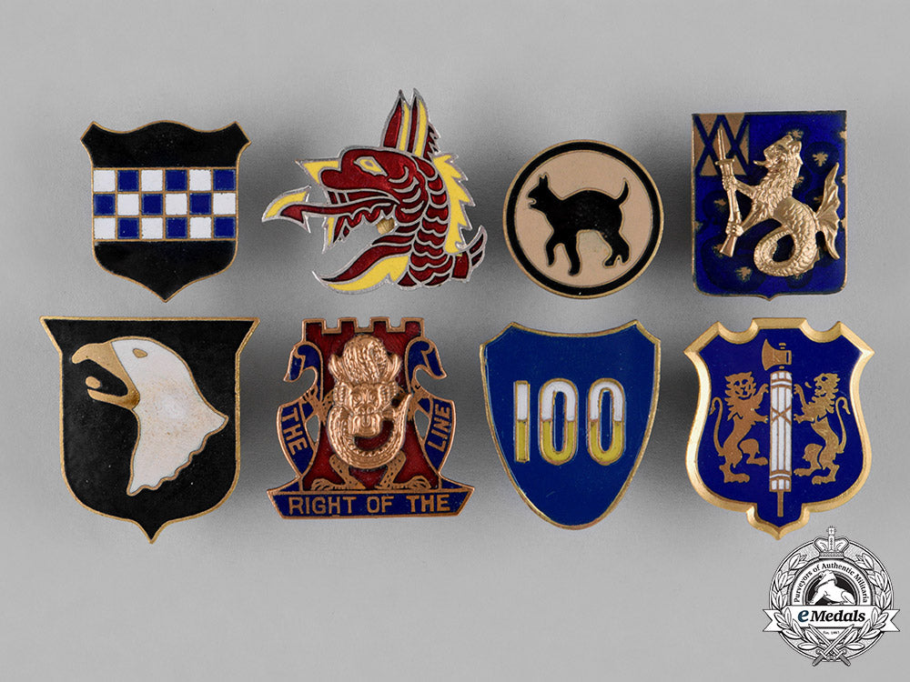 United States. Fifty Regimental Insignia Badges – eMedals
