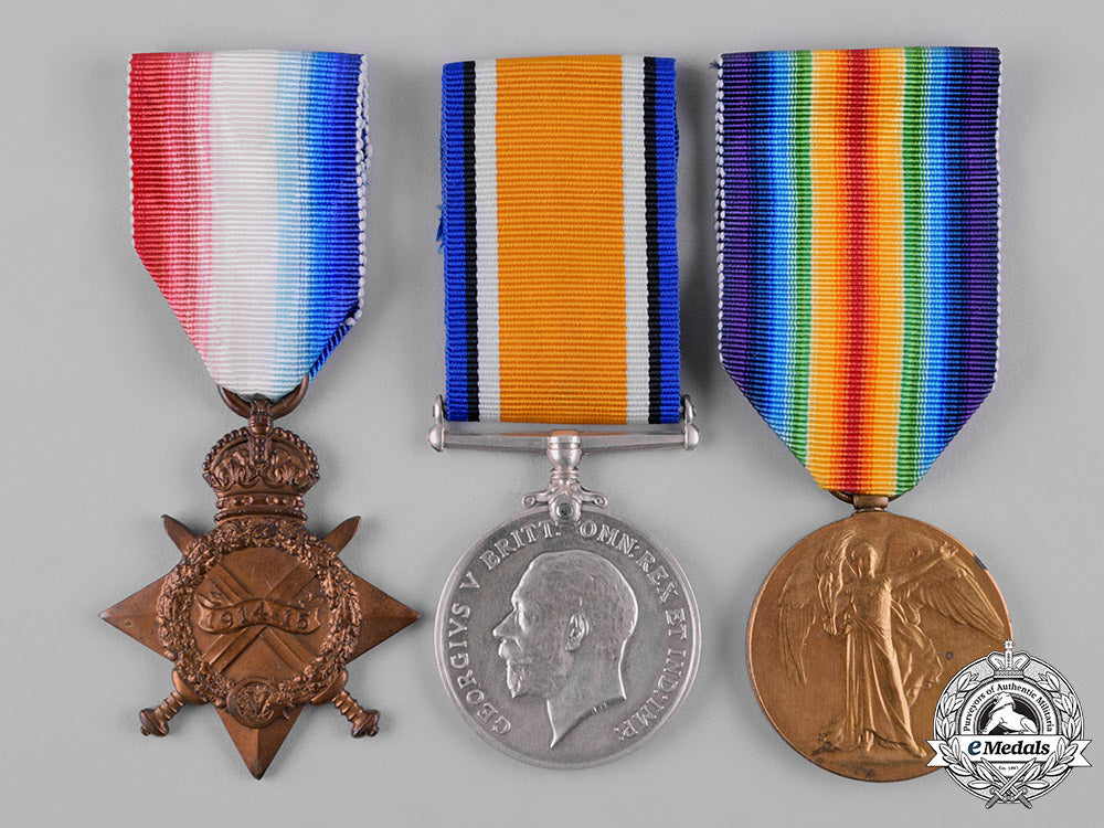 Canada, Cef. A Trio To Private/Sergeant Arthur Copeland, 24Th Infantry ...