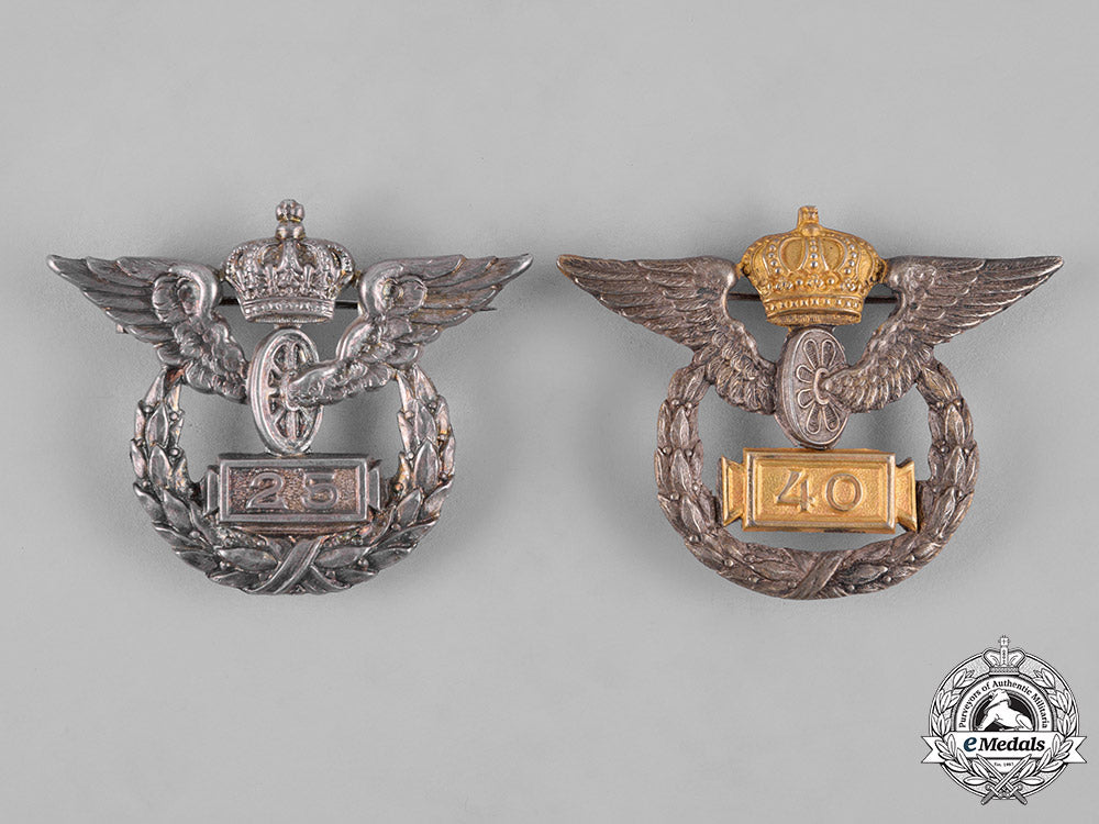 Germany, Imperial. A Pair Of Prussian State Railway Long Service Badge ...