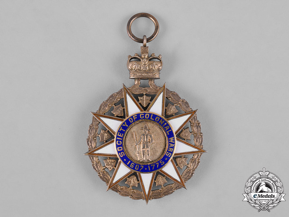 United States. A Society Of Colonial Wars Membership Badge – eMedals