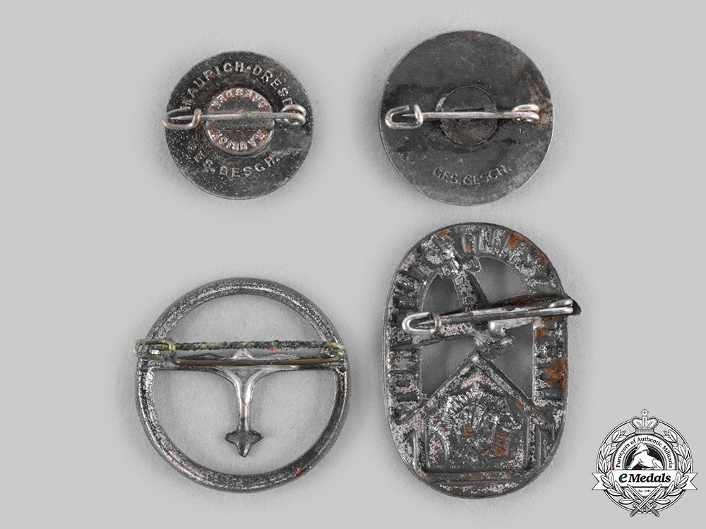 Germany, Rlb. A Lot Of Reich Air Protection League Badges – eMedals