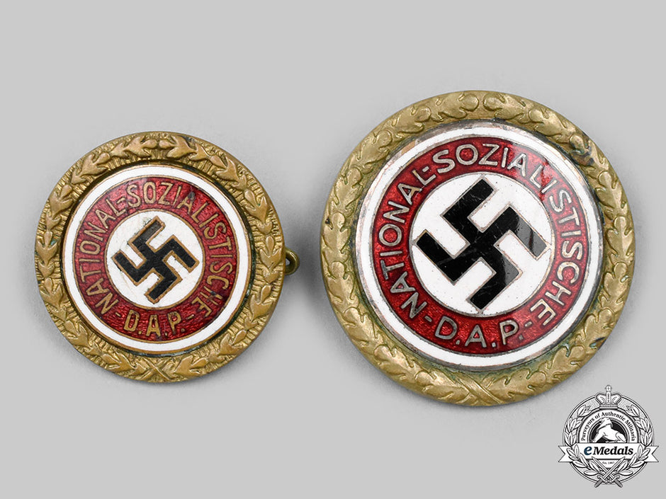 Europe-Germany-Nsdap Awards & Insignia-Golden Party Badges – eMedals